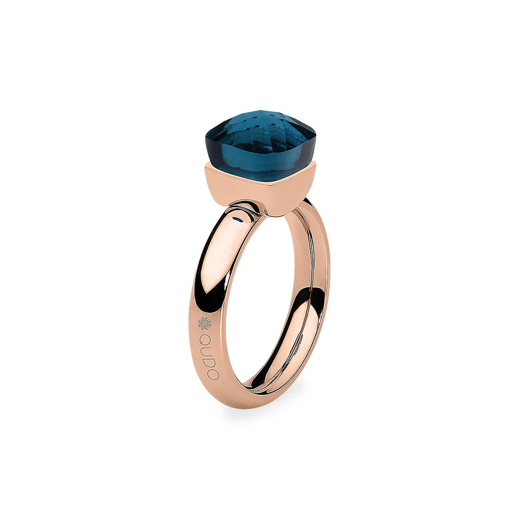 Firenze Ring - Shades of Blue - Rose Gold – QUDO