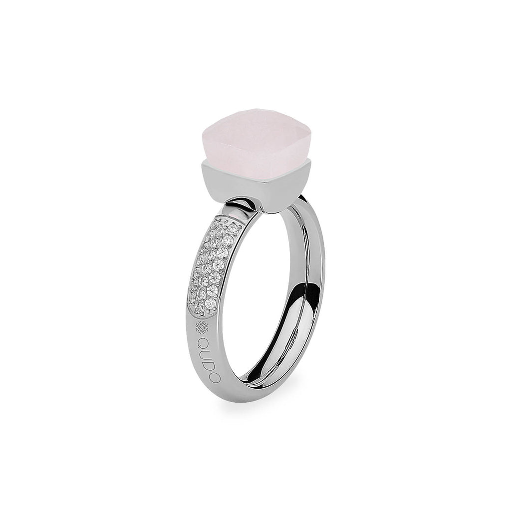 Firenze Deluxe Ring - Shades of Rose & Grey - Silber – QUDO
